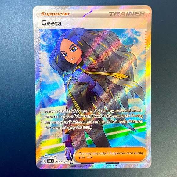 Pokemon | Other | Geeta Full Art Ultra Rare 28197 Pokmon Tcg Obsidian ...